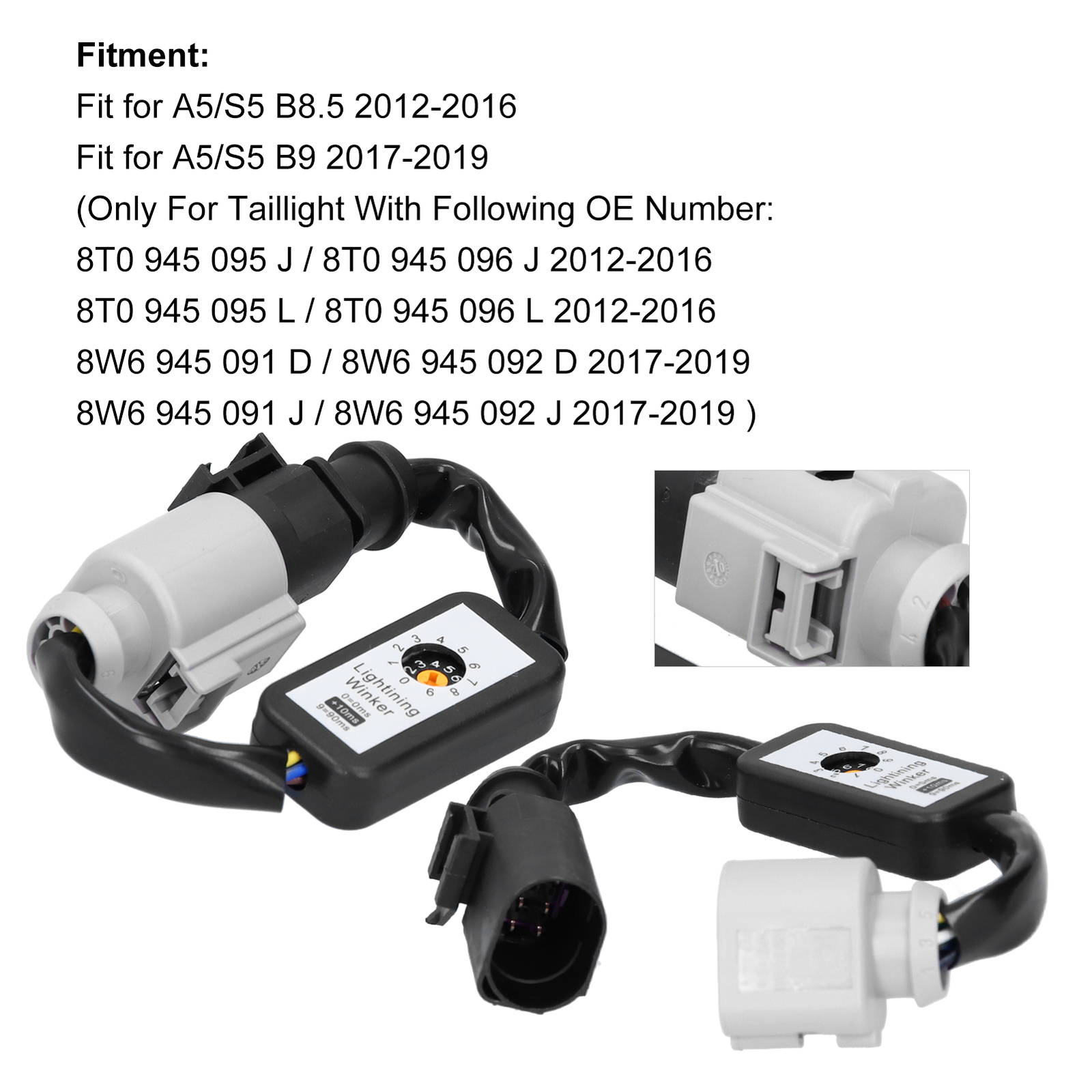 Car For LED Tail Lights Dynamic Turn Signal Adapter Harness Blinker ...