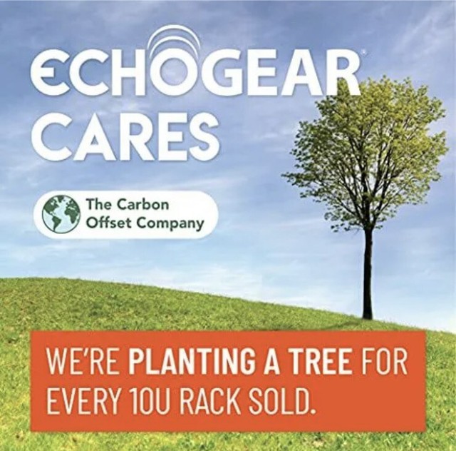 Echogear 10u Open Frame Rack - Wall Mountable Heavy Duty 4 Post Design ...