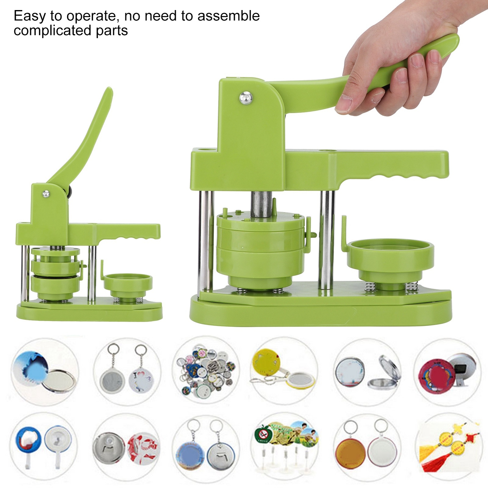 Badge Machine 58mm Insignia Making Machine W/ 100 Sets Of Badge ...