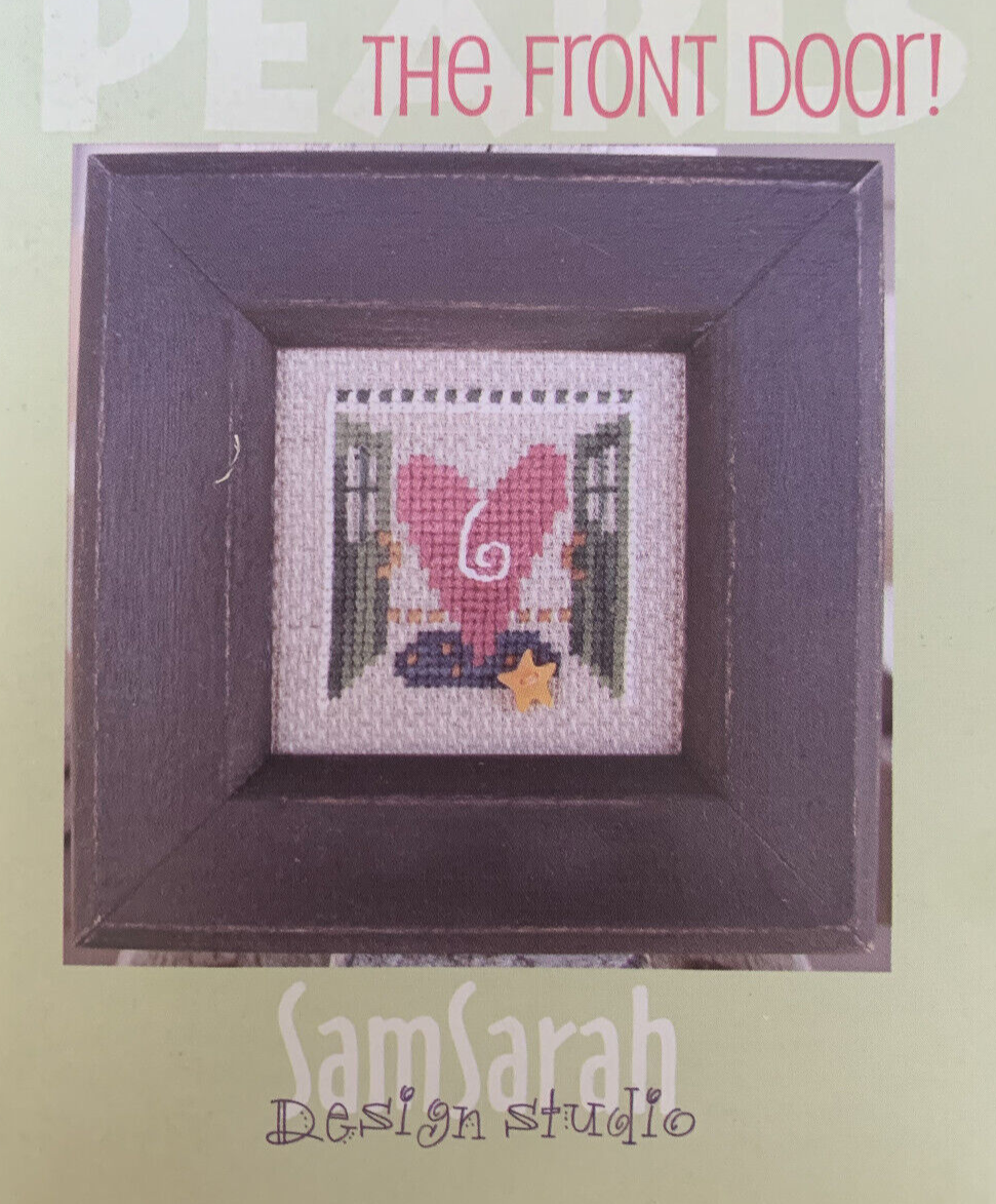 SamSarah Design Studio Cross Stitch PATTERN only The Front Door! | eBay