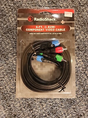 Radio Shack 6-Ft (1.82m) Component Video Cable 15-230 New in Box | eBay
