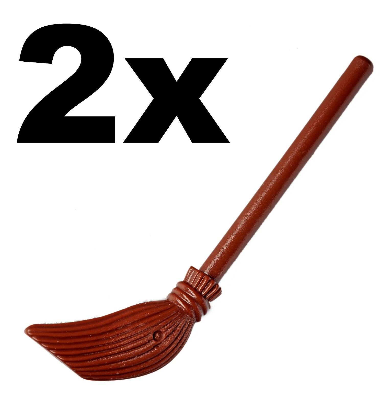 NEW LEGO - Figure Accessory - Broom Brown Reddish x 2 - 21325 40122 ...