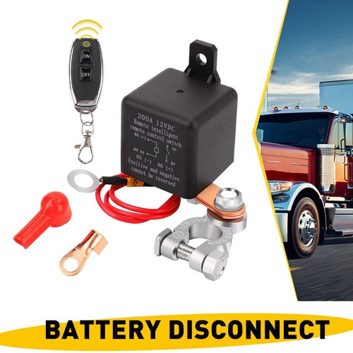 Disconnect Wireless Car Isolator Battery 12v 2 200A x Remote Control ...