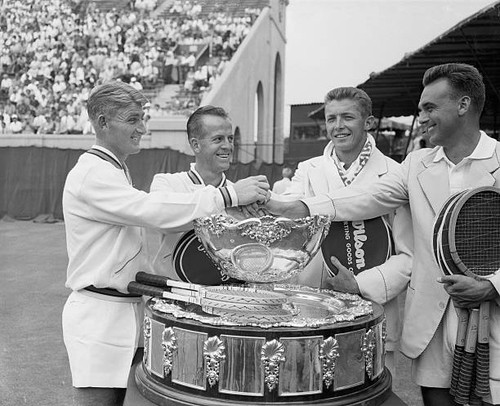 Australian 1950s Tennis Legend Lew Hoad No 8 Old Photo | eBay