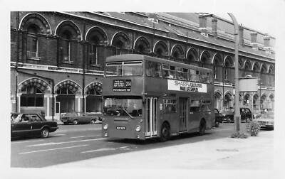 Vintage Photograph Double Decker Bus - Route 214 Moorgate London ...