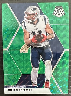 2020 Panini Mosaic Football Julian Edelman #138 Green Mosaic Prizm NE ...
