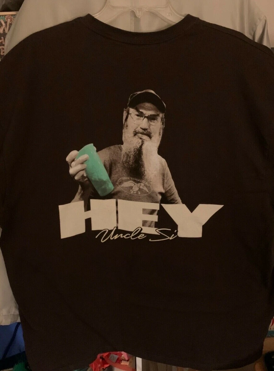 Duck Dynasty Duck Commander Uncle Si Brown Hey Tee Shirt