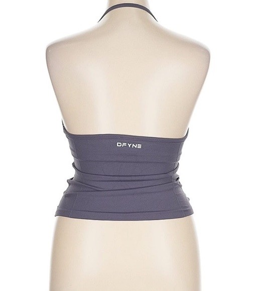 DFYNE XL Truffle Impact Longline Strappy Halter Tank Top | eBay