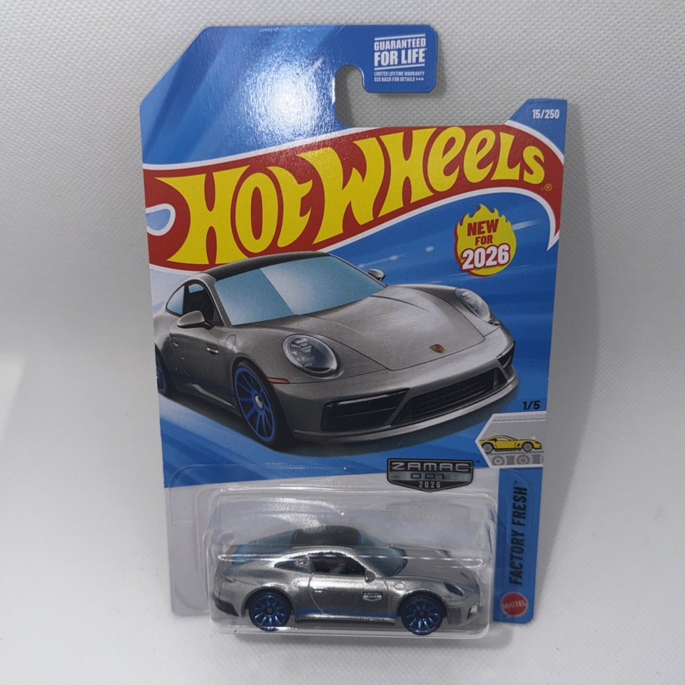 Hot Wheels 2026 Porsche 911 Carrera T ZAMAC Silver Blue | eBay