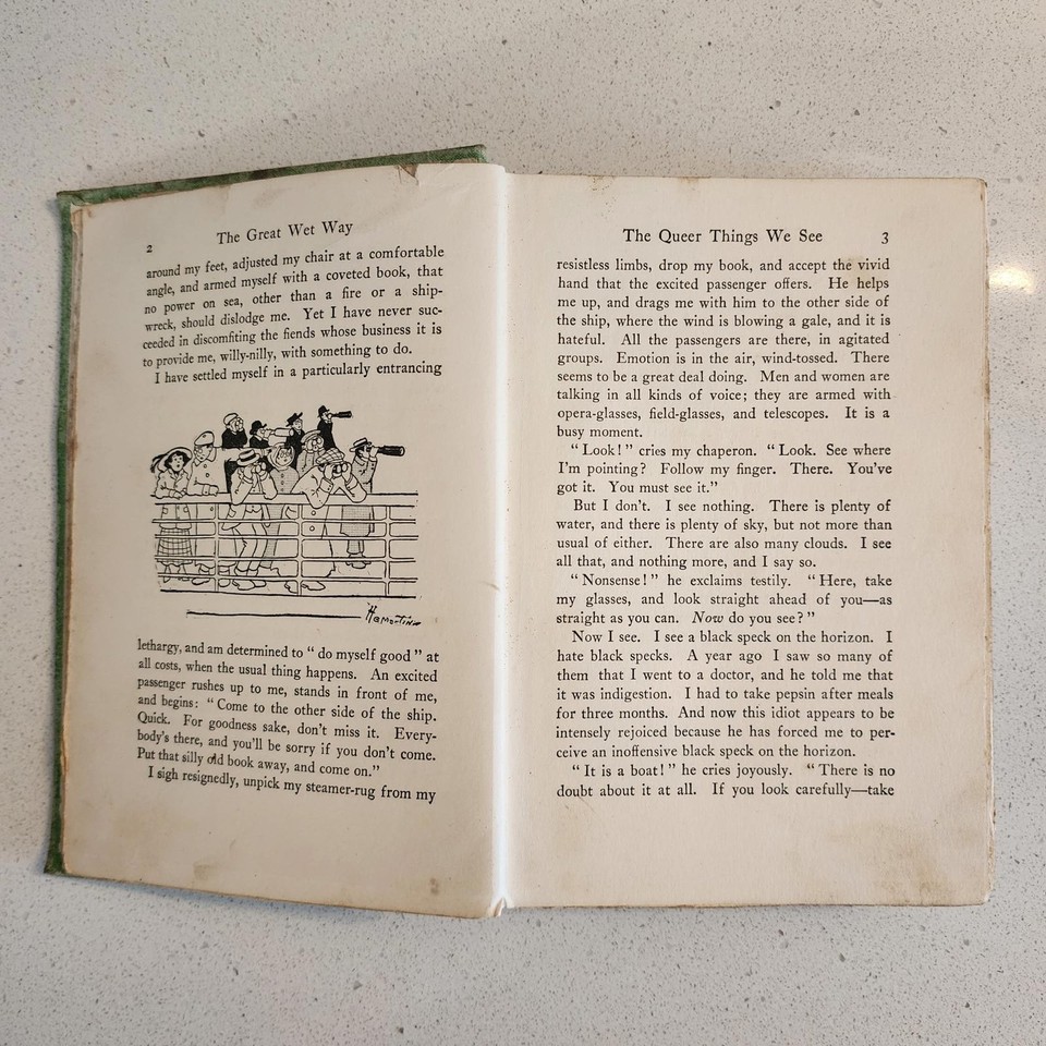 1917 Antique Hardcover- The Great Wet Way - Alan Dale | eBay