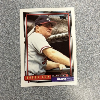 Bobby Cox 1992 Topps 489 Atlanta Braves | eBay