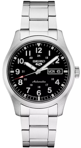 SEIKO 5 Sports Automatic Men's Watch Stainless Steel Band Transparent ...