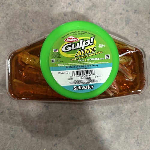 Berkley Gulp! Alive! Saltwater Shrimp ~ 4" ~ Pint Jar ~ FREE Shipping ...