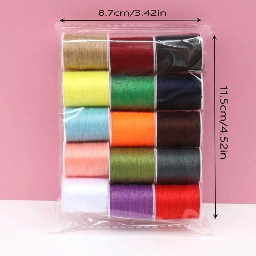 15pcs Sewing Thread Brightly Colored Sewing Thread Set Sewing Supply ...