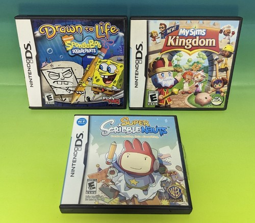 Drawn to Life SpongeBob SquarePants My Sims Kingdom Scribblenauts ...