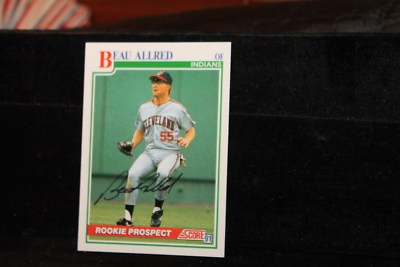Beau Allred Cleveland Indians Baseball Signed Card Autographed Auto | eBay