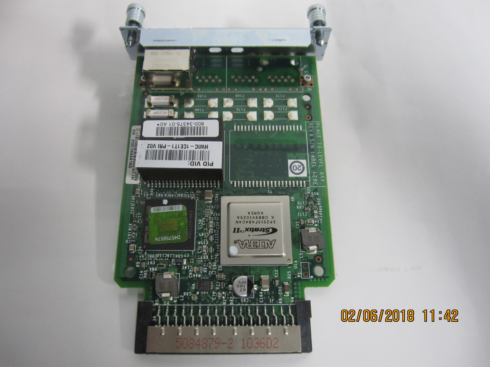 Cisco HWIC-1CE1T1-PRI= High-Speed WAN Interface Card Channelized T1/E1 ...