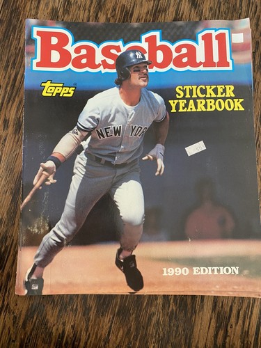 1990 Topps Baseball Album Sticker Yearbook New Empty. 9 Albums. | eBay