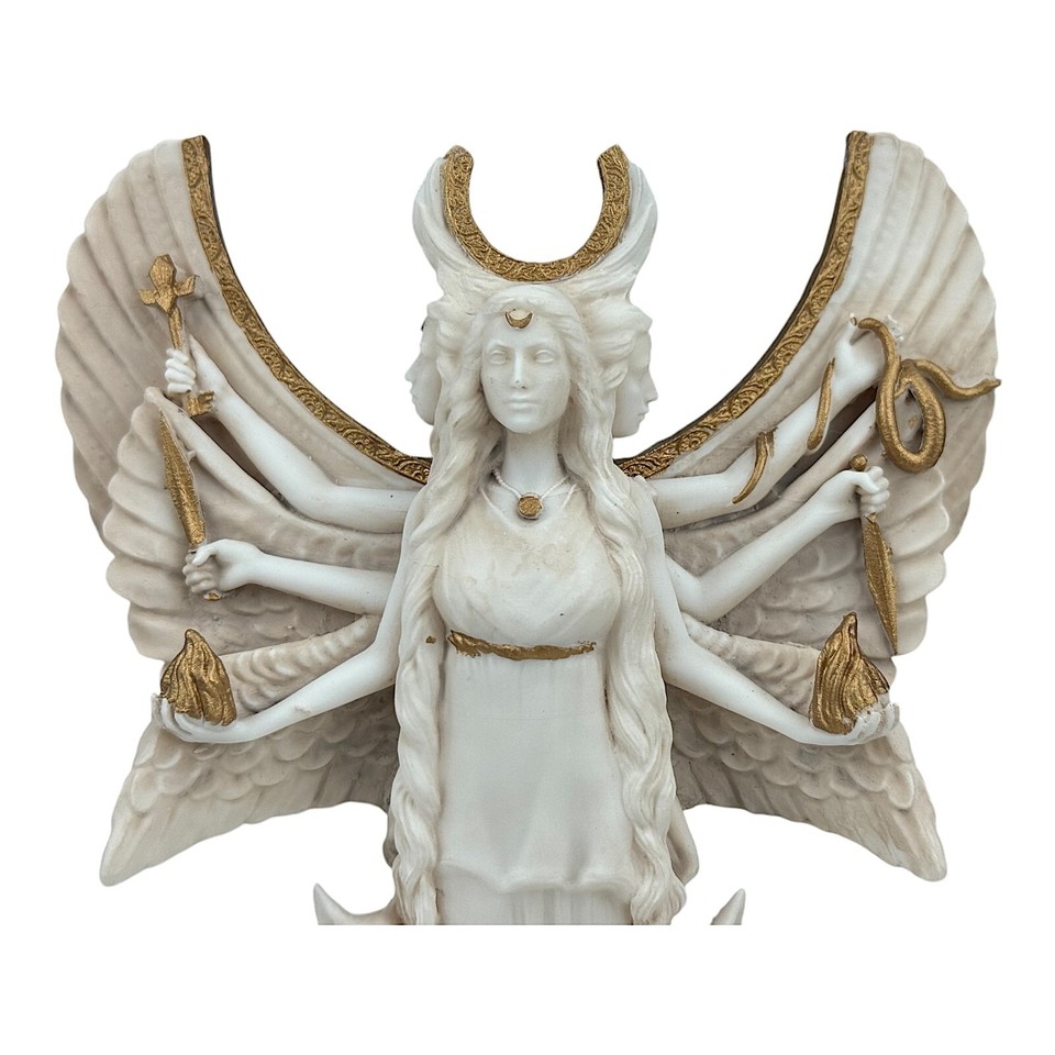 Hecate Hekate Triple Goddess of Magic Night Moon Greek Sculpture Statue ...