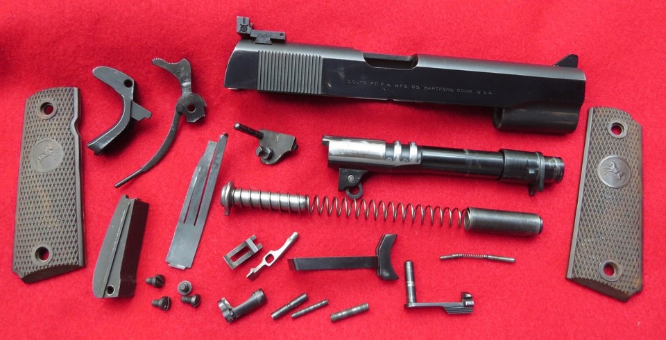 Colt Government 1911 45acp Parts Slide Barrel Post-WWII 1950-1960 ...