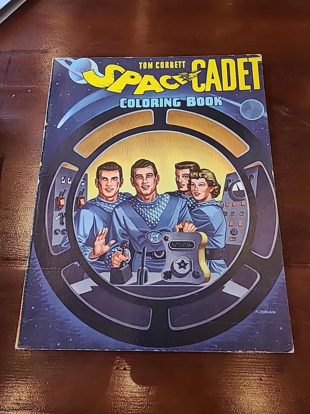 1950 Tom Corbett SPACE CADET Coloring Book UNCOLORED Saalfield 11 by 14 ...