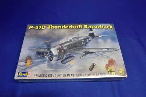 Revell P-47D Thunderbolt Razorback 1:48 Scale Model Kit - Factory ...