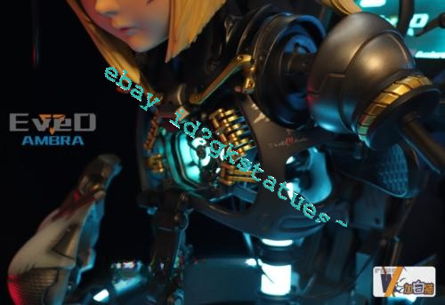 Eved AMBRA Bust 1/1 Scale Painted Statue In Stock Led Light Mobile Suit Girl New | eBay