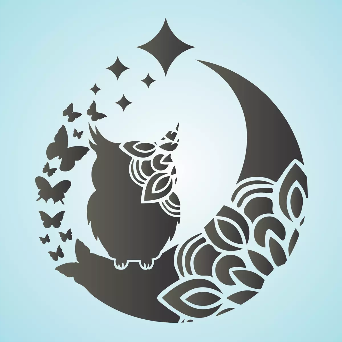 Crescent Moon Stencil