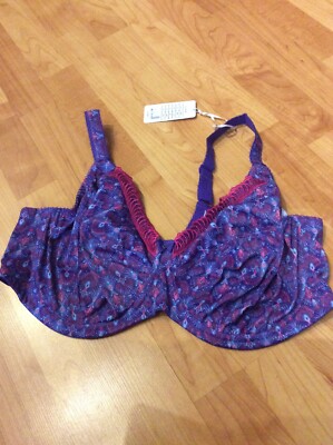 BNWT Elomi Lyndsey Full Coverage Bra EL4120 Color Iris Size 42FF (UK ...