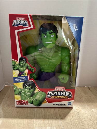 Playskool Heroes Marvel Super Hero Adventures Mega Mighties Hasbro Hulk ...