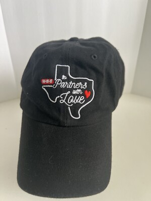 HEB Hat Grocery Store Cap to Partners with Love Black Embroidered ...
