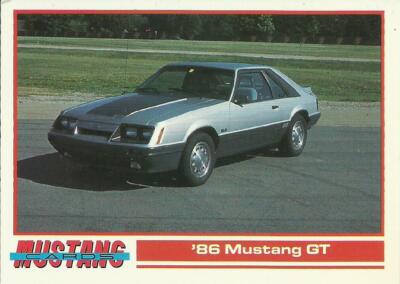 '86 Mustang GT card #61 - from 1993 "Mustang Cards" set | eBay