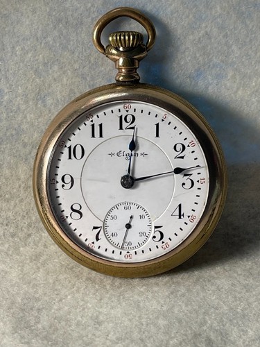 Antique 1901 Elgin Father Time, Grade 252, Mod 7, 18S, 21J, Pocket ...