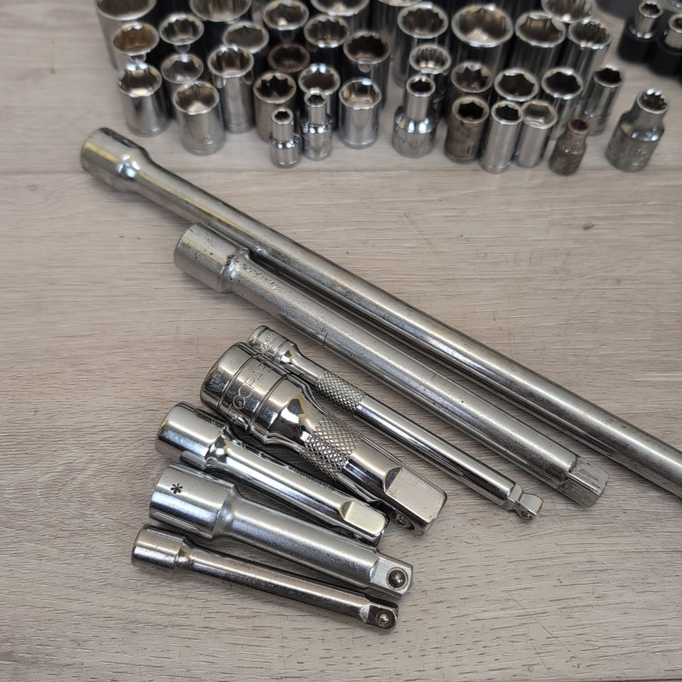 Mechanic Bulk Lot of Sockets Ratchets Extensions Mixed Sizes And Styles ...