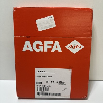 AGFA X-Ray Film Blue 8"x10" Medical Podiatry Xray 100/BX 20x25 Exp 2026 ...