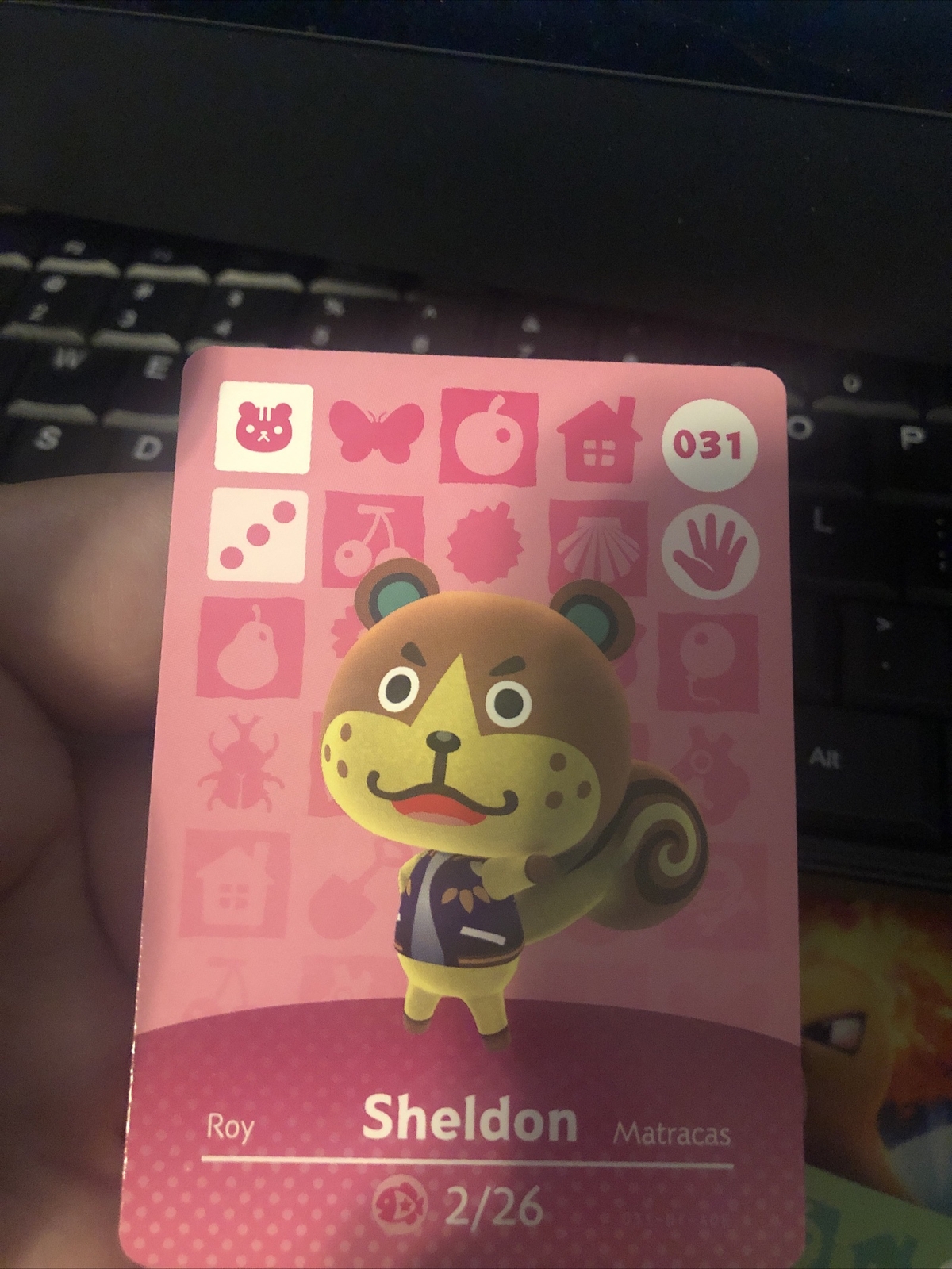 Animal Crossing Amiibo Character Card Series 1- #31 Sheldon | eBay