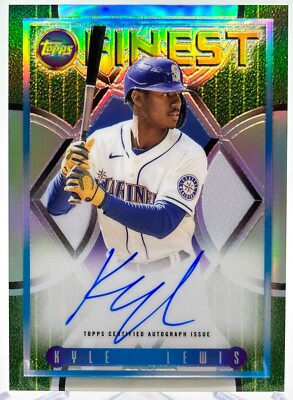 Kyle Lewis 2022 Topps Finest Flashbacks Refractor Autograph Auto /25 ...