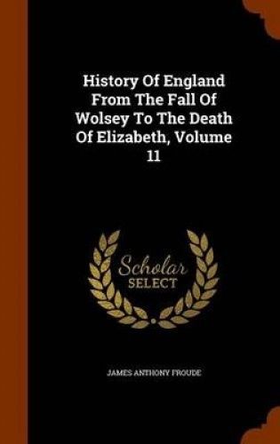 History of England from the Fall of Wolsey to the Death of Elizabeth ...