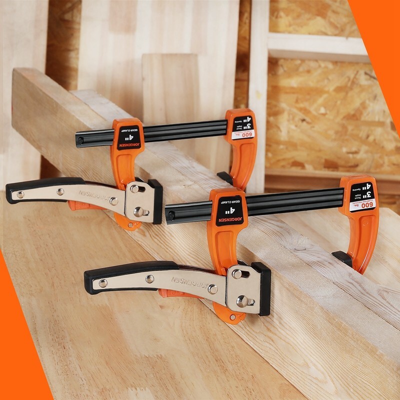 Jorgensen 4" Bar Clamp Set 2 Pack Bar Clamp Quick Release Gear Clamp ...