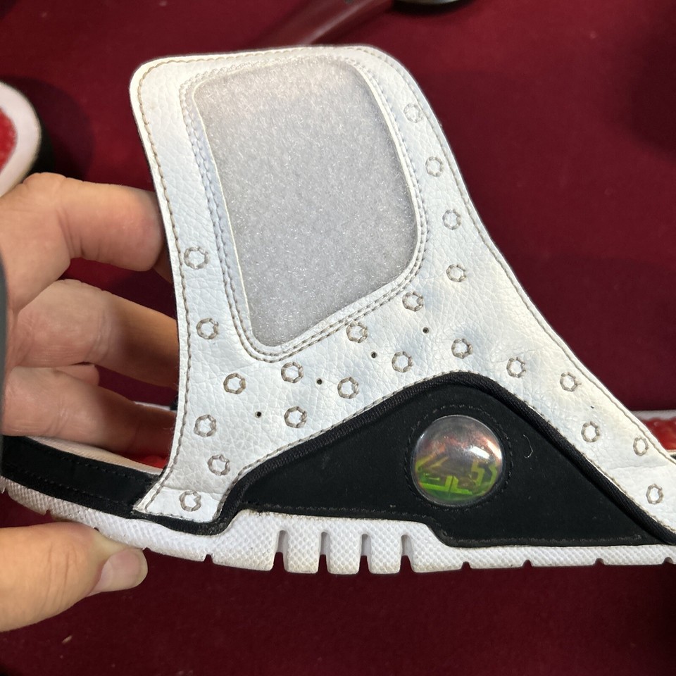 Jordan Hydro 13 Retro Very Rare 'White Black Red' 💯 Authentic 10 He Got ...