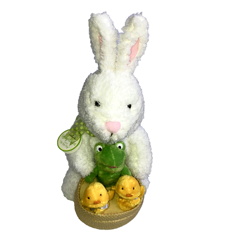 Hallmark Easter Spring Quartet Sings At the Hop Rabbit Frog Chicks NWT ...