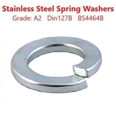 Stainless Spring Washers 2mm 2.5mm 3mm 4mm 5mm 6mm 7mm 8mm 10mm 12mm ...