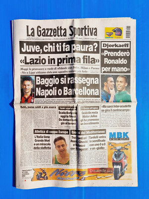 Gazzetta Dello Sport June 22 1997 Roberto Baggio-Fabrizio Mori-Ronaldo ...