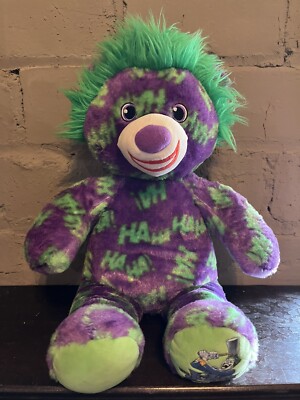DC Comics Joker Plush Bear Build A Bear 2019 Batman BAB 18" | eBay