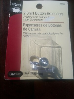 Dritz 2 Shirt Button Expanders Provides Extra Comfort For Snug Fitting ...