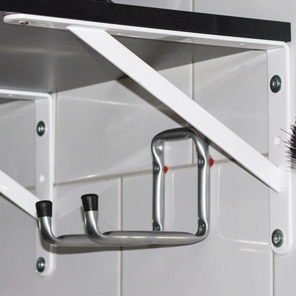 Reinforced Shelf Brackets Support Wall Bracket Heavy Duty High Load ...