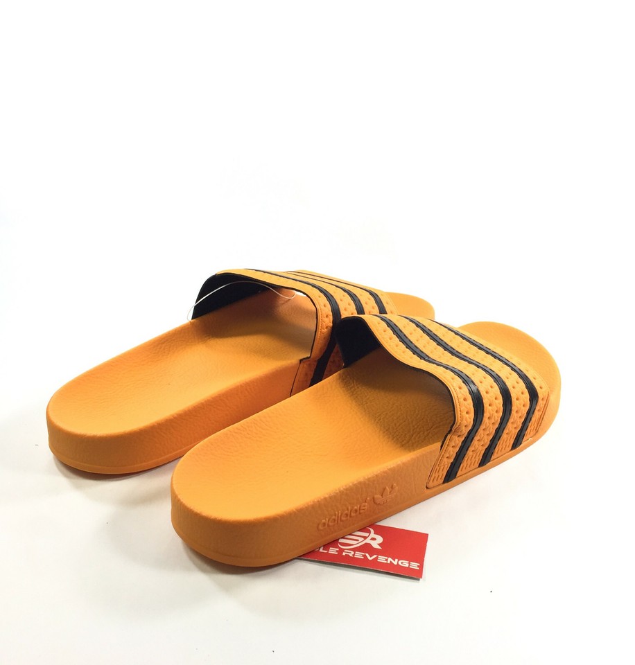 10 Men New Adidas ADILETTE Slides Sandals CQ3099 Flip Flops Real Gold ...