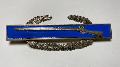 Sterling Silver COMBAT INFANTRY RIFLE BADGE CIB 3” | eBay