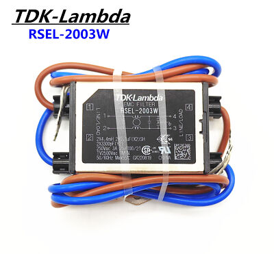 TDK-Lambda RSEL-2003W 250VAC 3A Wire Type Single-phase Power Noise Filter | eBay