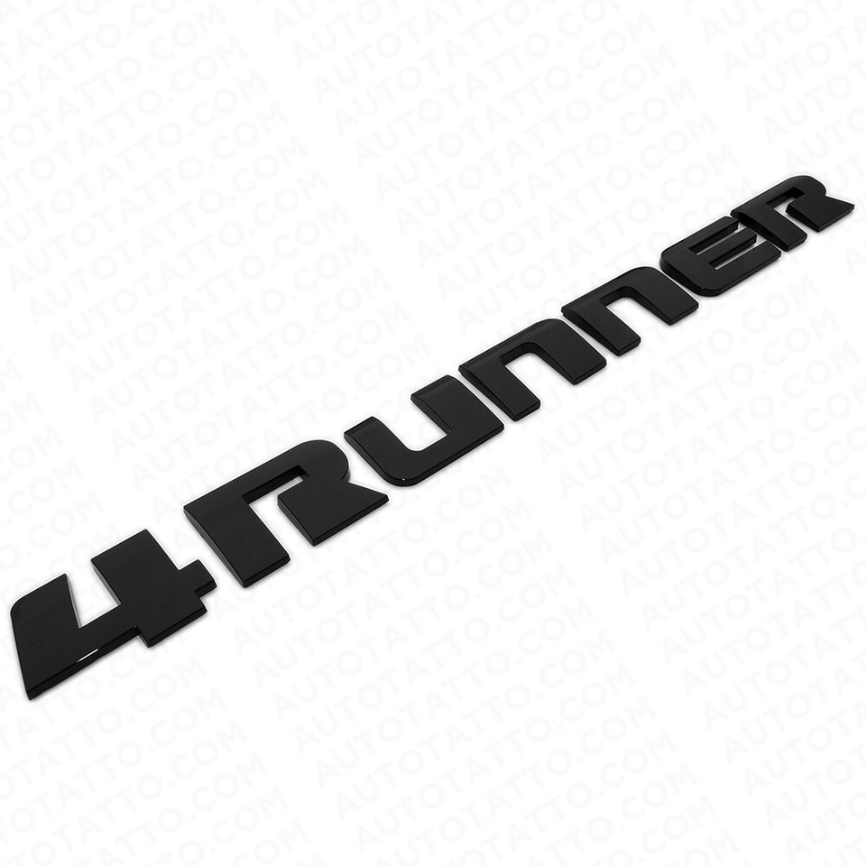 Gloss Back 4Runner Liftgate Nameplate Emblem Badge Logo Tailgate Rear ...